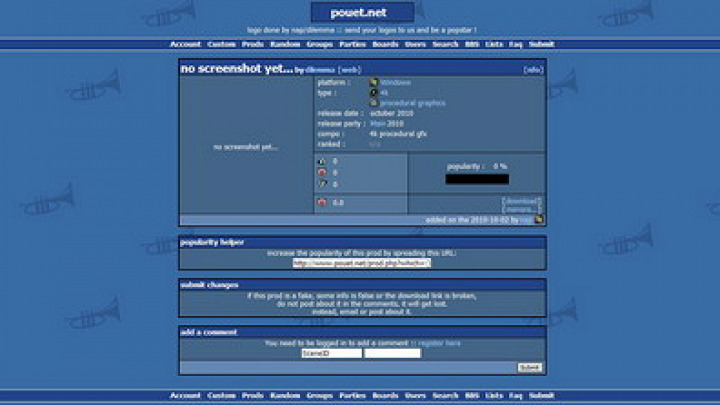 No screenshot yet... | Procedural graphics | Dilemma